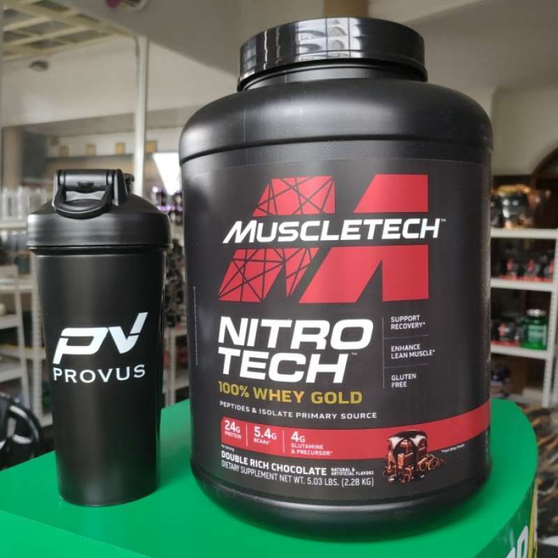 Promo Nitrotech Nitro Tech Whey Gold 5.5 lbs lb 5.5lb Susu Protein Fitness Diskon 23% di Seller ...