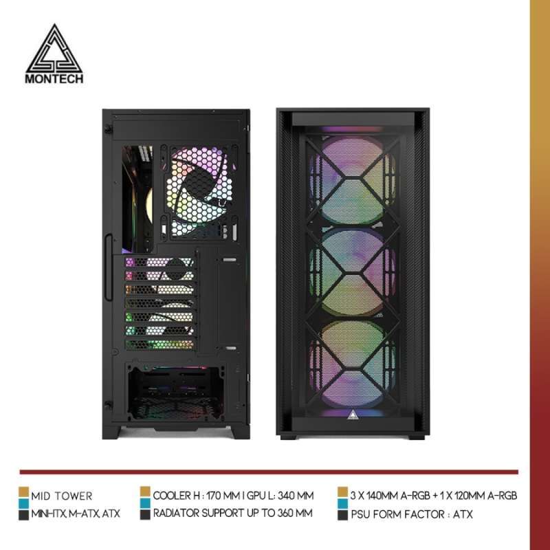 Jual MONTECH AIR 1000 Premium | Premium Experience Extreme Cooling ...