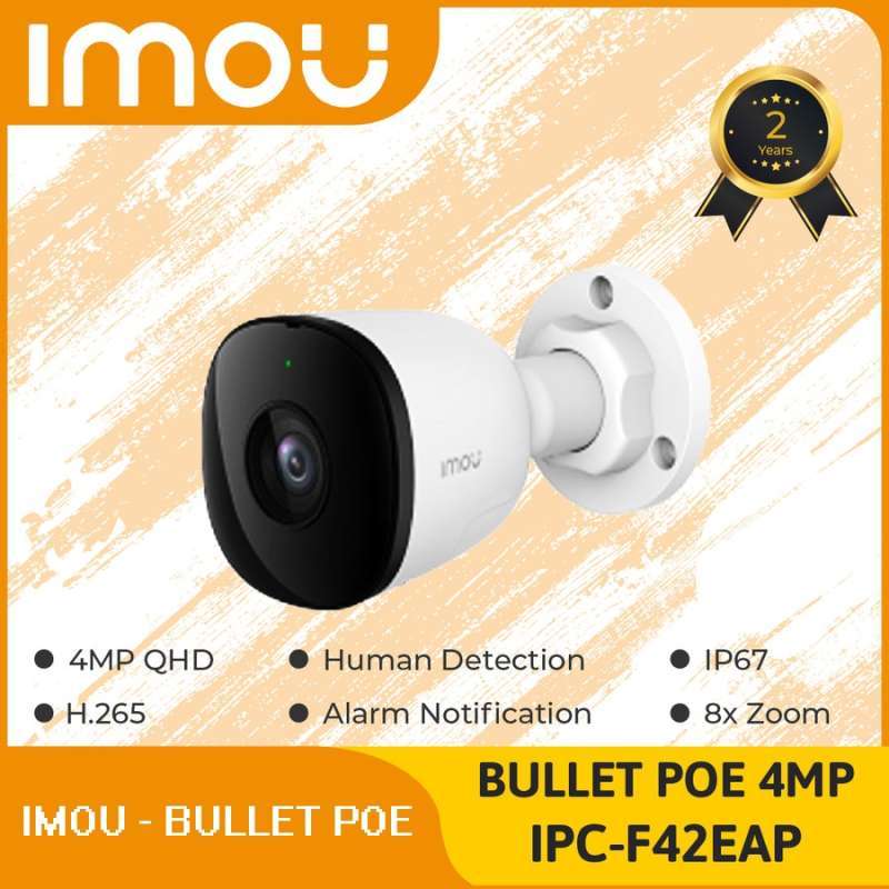 Jual IMOU BULLET POE 4MP IPC-F42EA Outdoor CCTV IP Camera di Seller ...