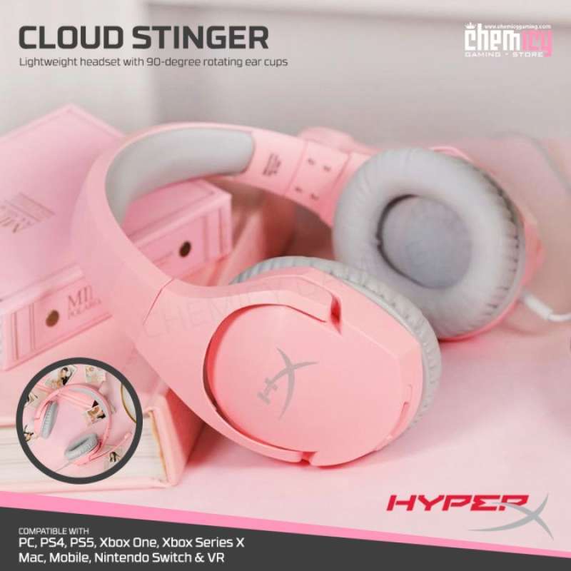 Promo HyperX Cloud Stinger Pink Lightweight Multi Platform Gaming ...