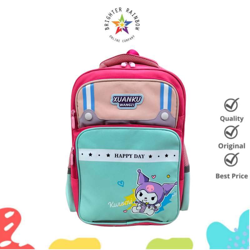 Promo TAS POWA XS 816 RANSEL ANAK SEKOLAH TK/SD KARAKTER KUROMI - Tosca Fuchsia Diskon 51% di ...