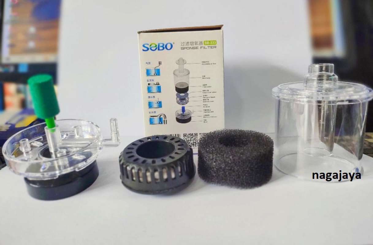 Promo Sponge Filter Sobo Sb 333 Biofoam Busa Filter Aquarium Sobo ...