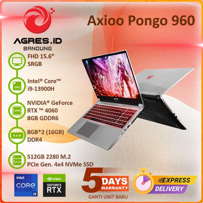 Jual Axioo Pongo 960 I9-13900h Rtx4060 8gb/ 16gb 512gb 15.6fhd 144hz Di ...
