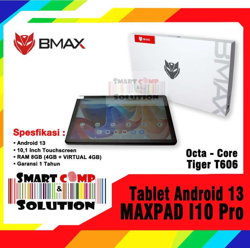 Jual Tablet BMax Maxpad i10 Pro Android 13 10 4G - 8/128 GB IPS 8-Core di Seller Smart Comp ...