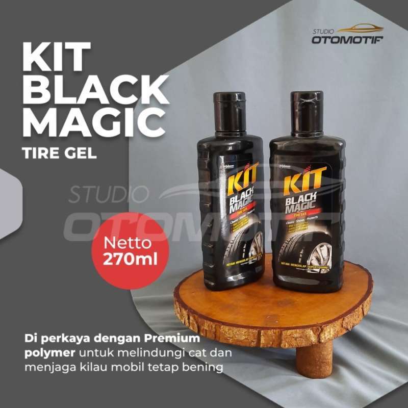 Jual Semir Ban Mobil Motor 270ml Kit Tire Wet Look Black Magic ...