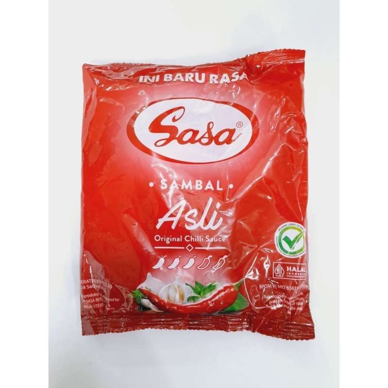 Jual Sasa Saus Sambal Asli Isi 24 Saset Saos Cabe Sauce Cabai di Seller ...