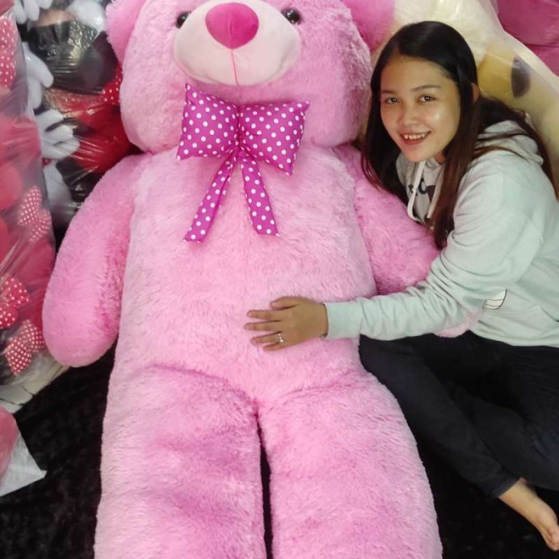Promo Boneka Teddy Bear Super Gede Jumbo 1,6 Meter Setinggi Orang ...
