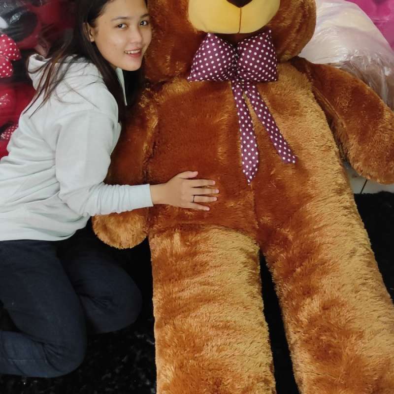Promo Boneka Teddy Bear Super Gede Jumbo 1,6 Meter Setinggi Orang ...