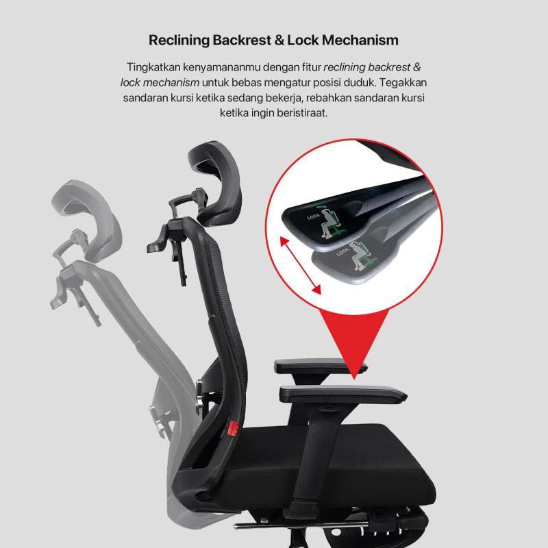 Jual Fantech OCA259 Pro / OC-A259 Pro Premium Office Chair Kursi Kerja ...