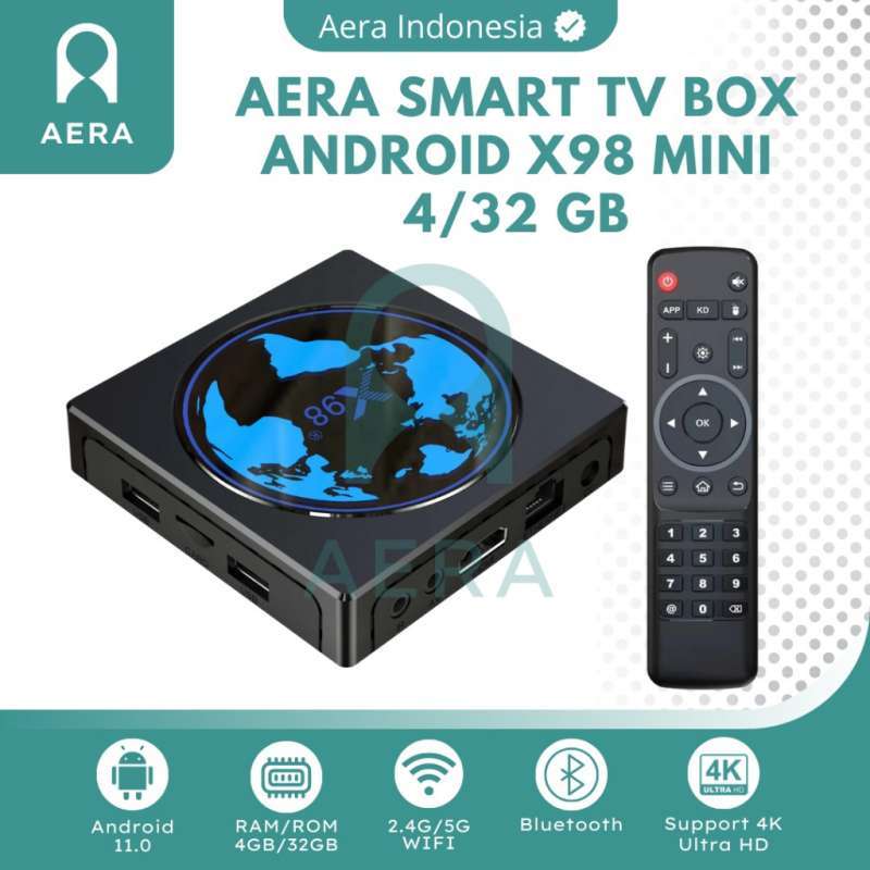 Jual Tv Box Android X98 Mini Ram 4gb Rom 32gb Android 11 4k Uhd ...