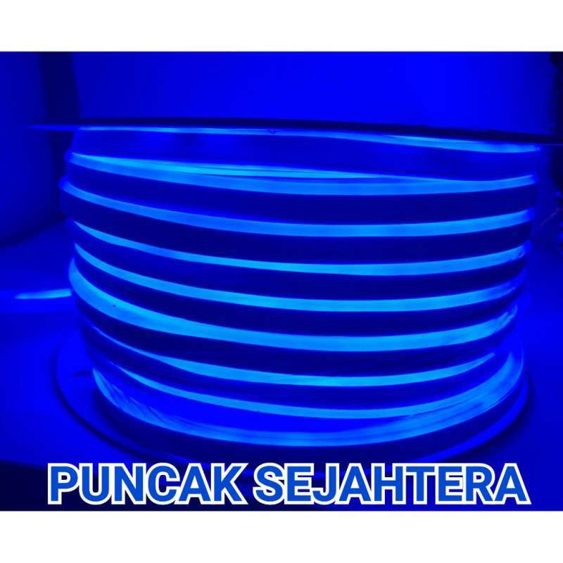 Jual Lampu Led neon flexible Rope light Custom Warna Biru / Blue ...