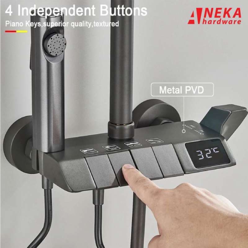 Promo SHOWER KAMAR MANDI FULL SET MIXER PANAS DINGIN LUXURY - 4 PIANO D ...