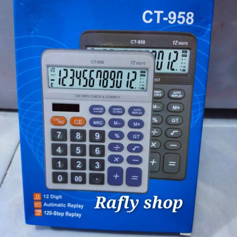 Jual kalkulator dagang CT 958 12 digit di Seller smart projeck - Wijaya ...