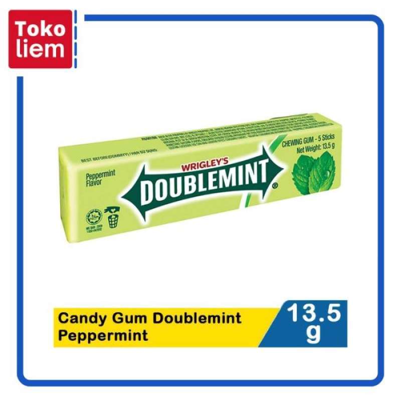 Jual Wrigley's Candy Gum Doublemint Peppermint 15g Pck Di Seller Toko ...