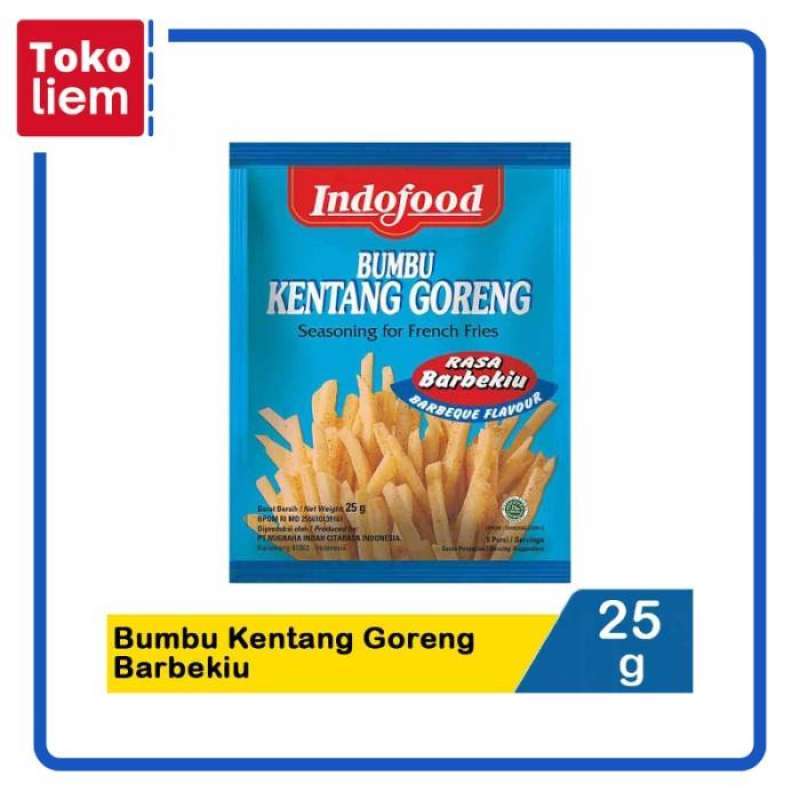 Jual Indofood Bumbu Kentang Goreng Barbekiu 25G di Seller Toko Liem ...