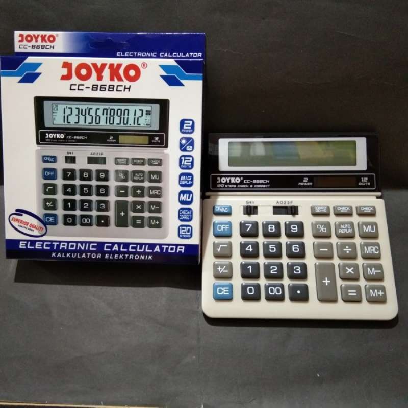 Jual Kalkulator Joyko Besar 12 Digit Setara Sdc-868 - Cc-868ch Di ...