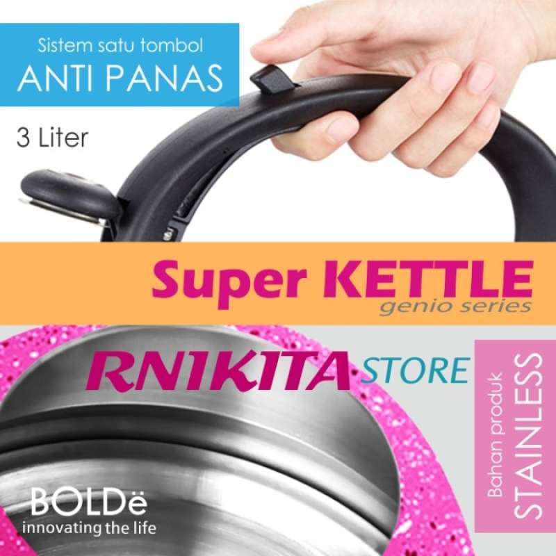 Jual SUPER KETTLE WHISTLING BOLDe - TEKO BUNYI GENIO SERIES - KAPASITAS ...