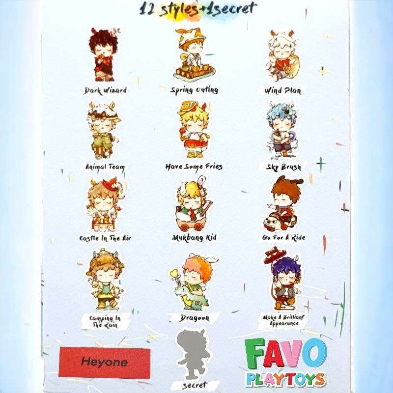 Promo Heyone X Huhu Weekend Fantasy Travel Notes Series Blind Box ...