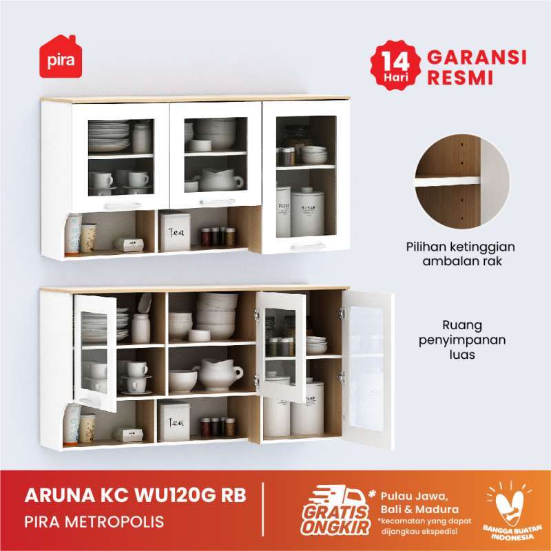 Promo PIRA METROPOLIS OX - ARUNA KC WU120G RB Rak Gantung Dapur ...