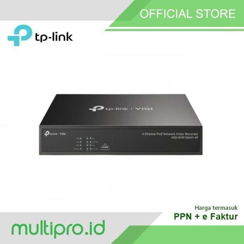 Jual TP-Link VIGI NVR1004H-4P 4 Channel PoE ONVIF Network Video Recorder di Seller MULTIPRO.ID ...