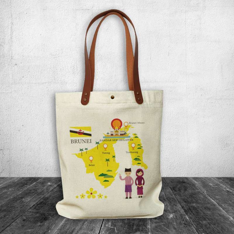 Promo Dstore - Tote bag Canvas Oleh oleh Brunei | Tote bag Souvenir ...