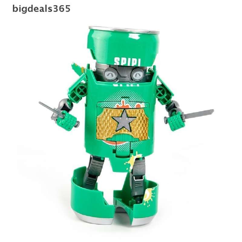 Jual Mainan Figure Robot Berubah Bentuk Transformasi Deformasi Kaleng ...