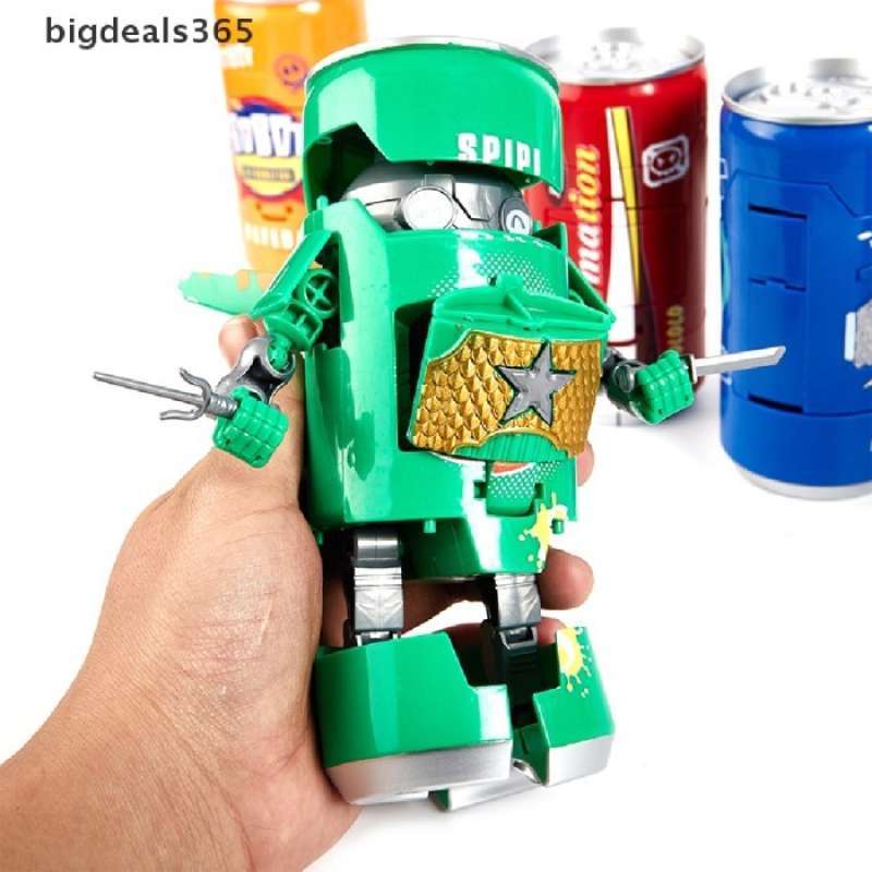 Jual Mainan Figure Robot Berubah Bentuk Transformasi Deformasi Kaleng ...