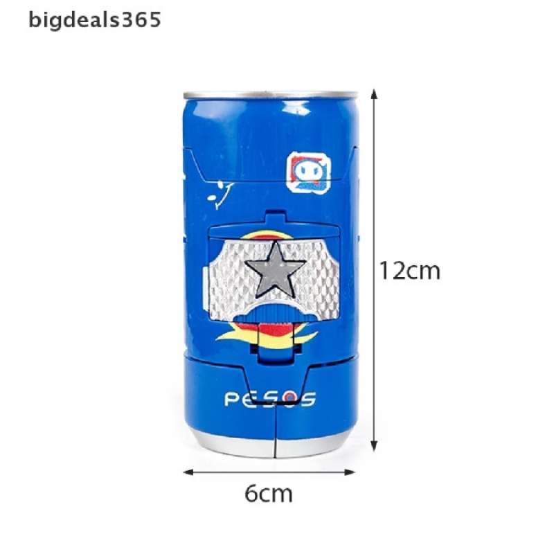 Jual Mainan Figure Robot Berubah Bentuk Transformasi Deformasi Kaleng ...
