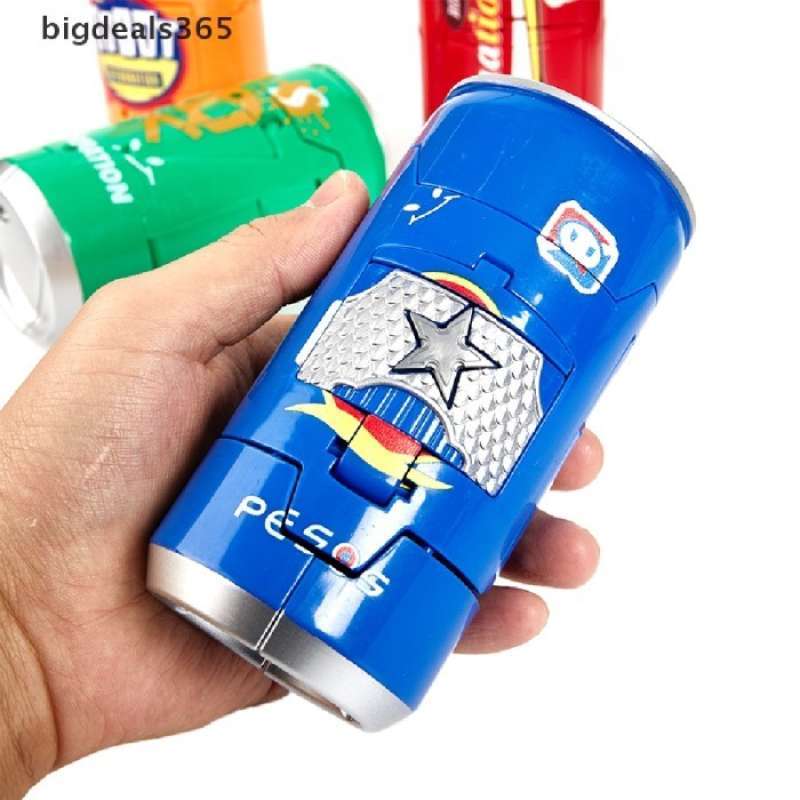 Jual Mainan Figure Robot Berubah Bentuk Transformasi Deformasi Kaleng ...