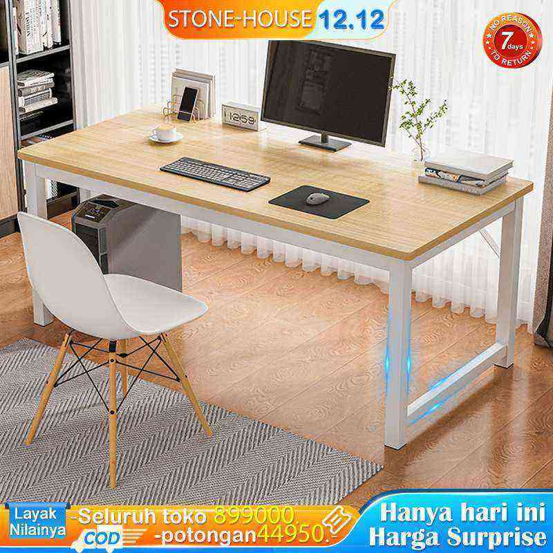 Promo Meja Makan-140CM Meja Kerja-Meja - 80CM-Kuning Diskon 52% di ...