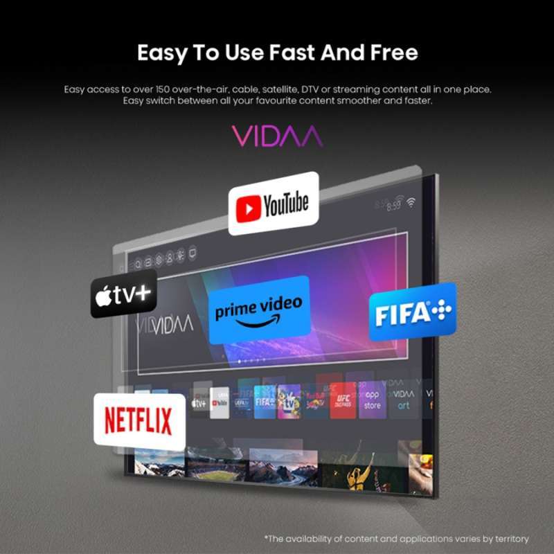 Jual Hisense 43 inch 43E4H Vidaa U5 system Smart TV FHD - Bezelless ...