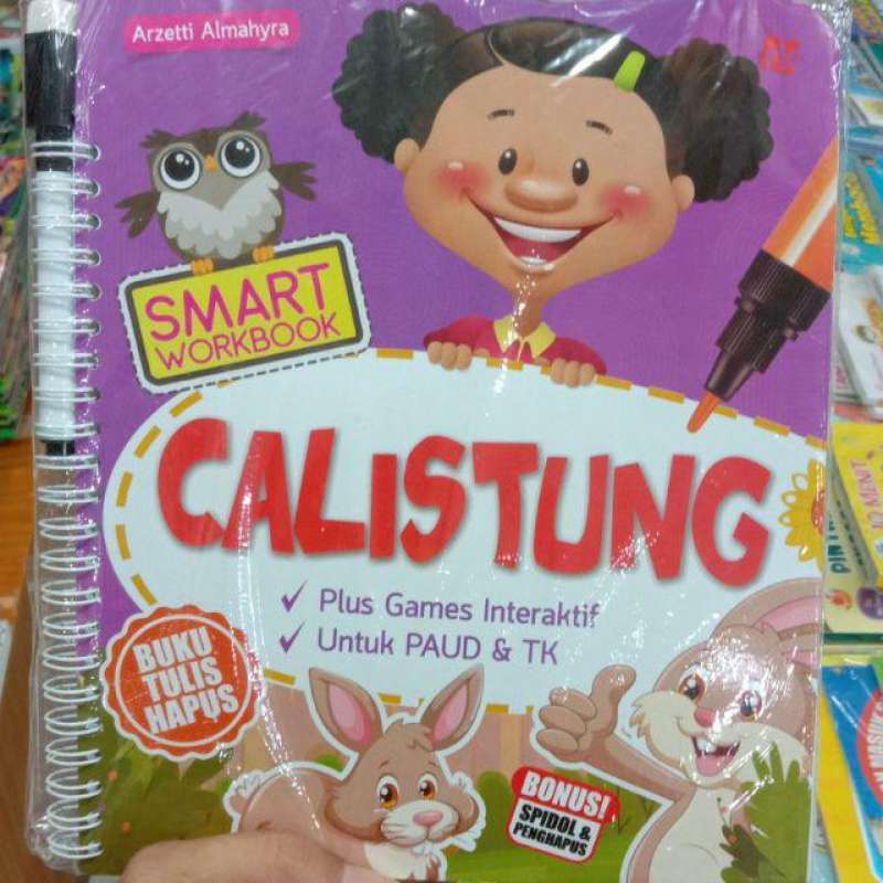 Jual Smart Work Book Calistung, Menulis Huruf dan Angka - Membaca ...