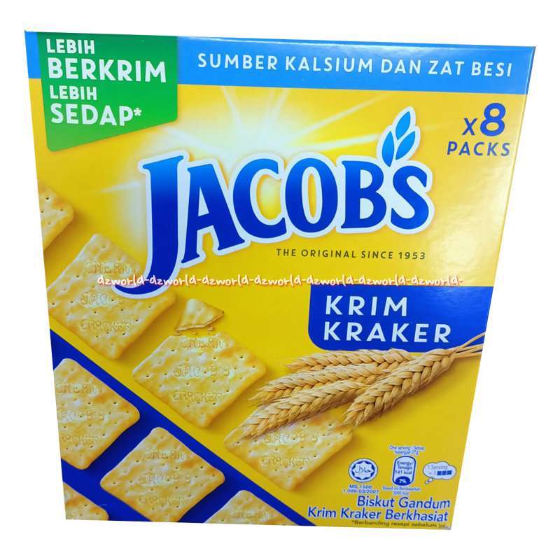 Jual Jacob's Cream Crackers Weetameal 8packs Wheat Kraker Gandum On The ...
