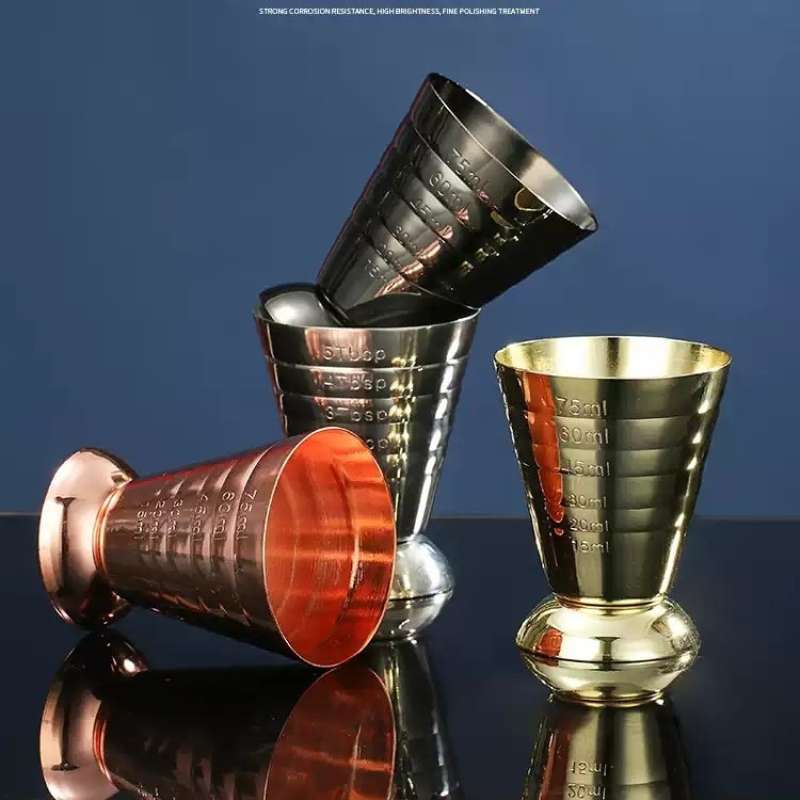 Promo Gelas Ukur Bartender Multilevel 3in1 75ml Stainless - satuan ...