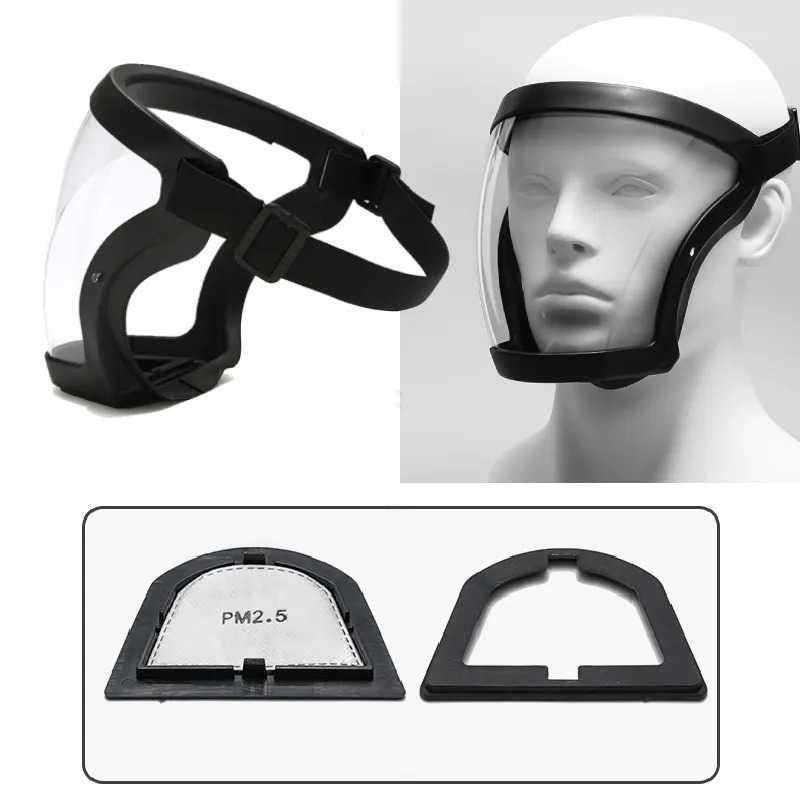 Promo Kind Masker Full Face Transparent Protective Mask Anti Droplet ...