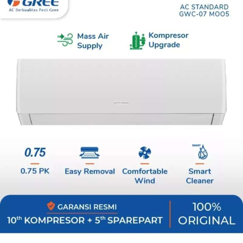 Promo Ac Gree 3/4pk Standard (unit Only) Diskon 22% Di Seller ...