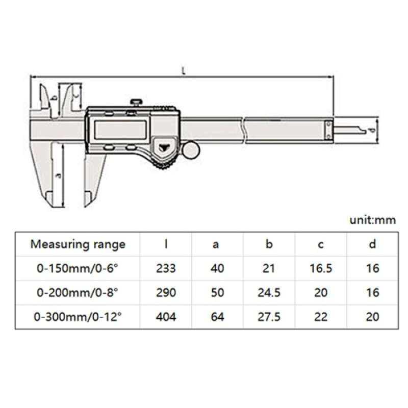 Promo Vernier Digital Caliper 300 Mm Mitutoyo 500-193-30 Sigmat 12 Inch Jangka Sorong 0-300mm ...