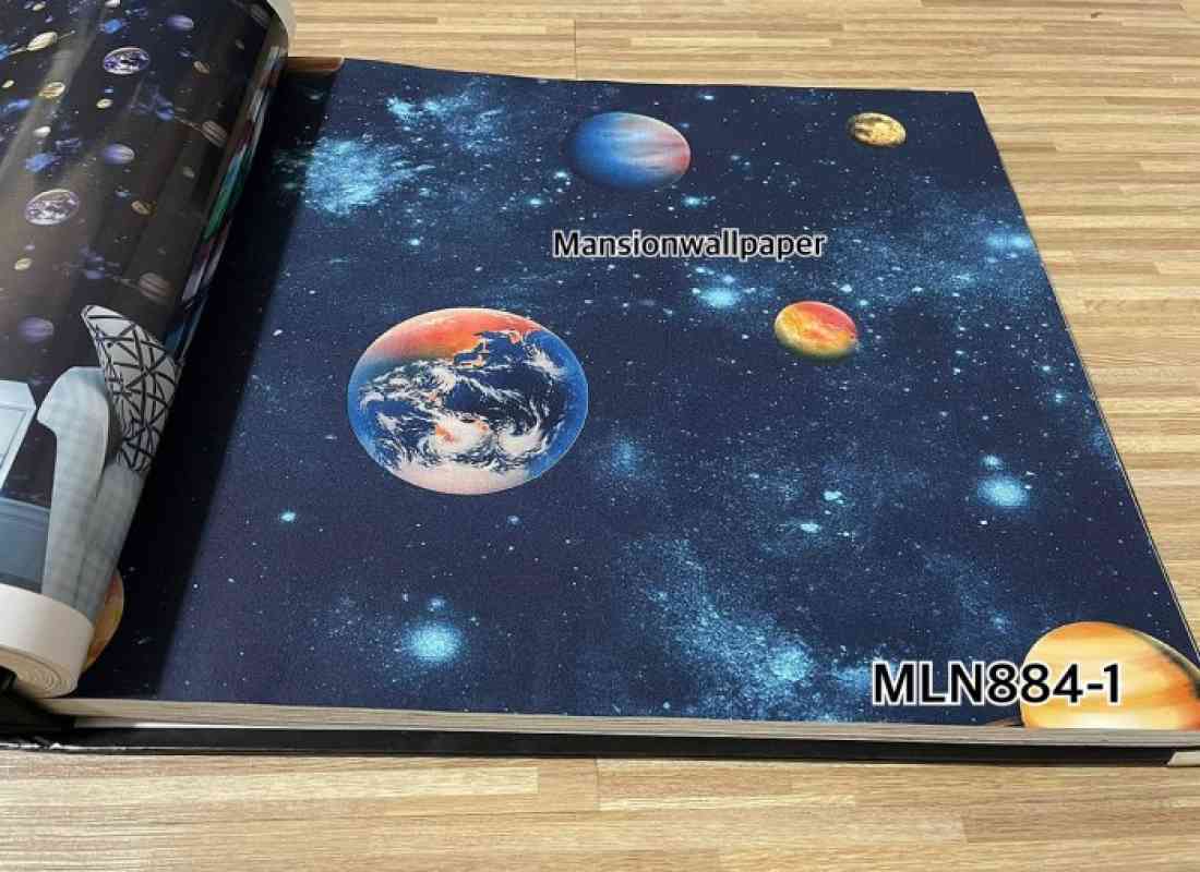 Jual Wallpaper Dinding Planet Luar Angkasa Antariksa Langit Biru ...