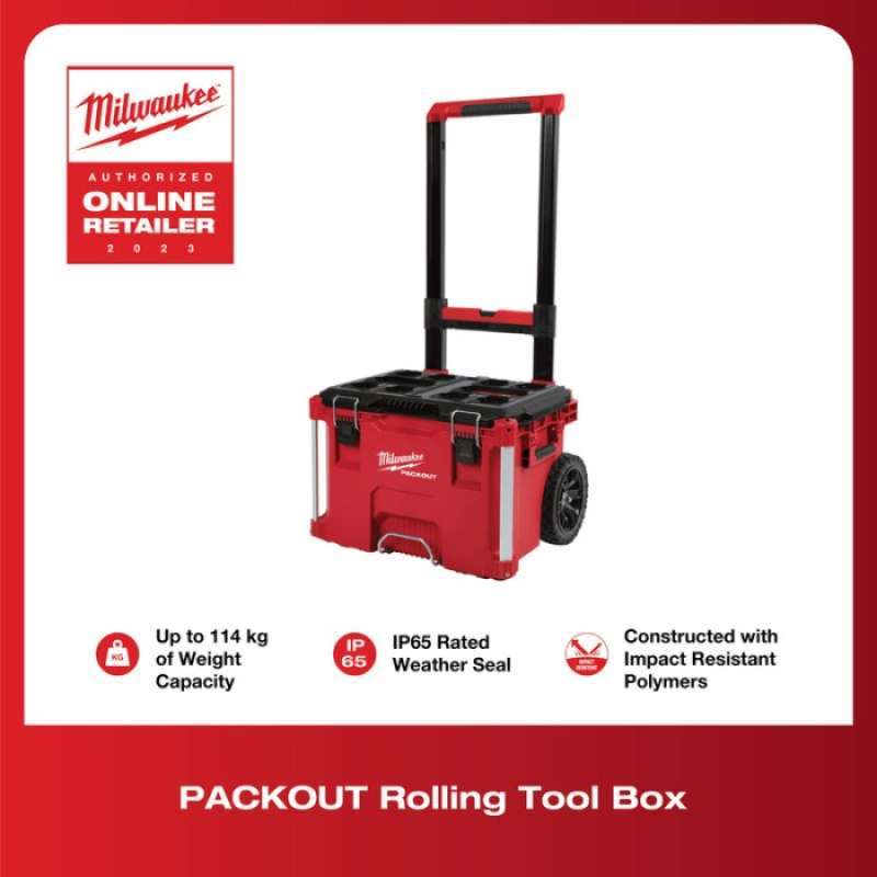 Promo Milwaukee PACKOUT Rolling Toolbox Diskon 20% di Seller Aman Shop ...