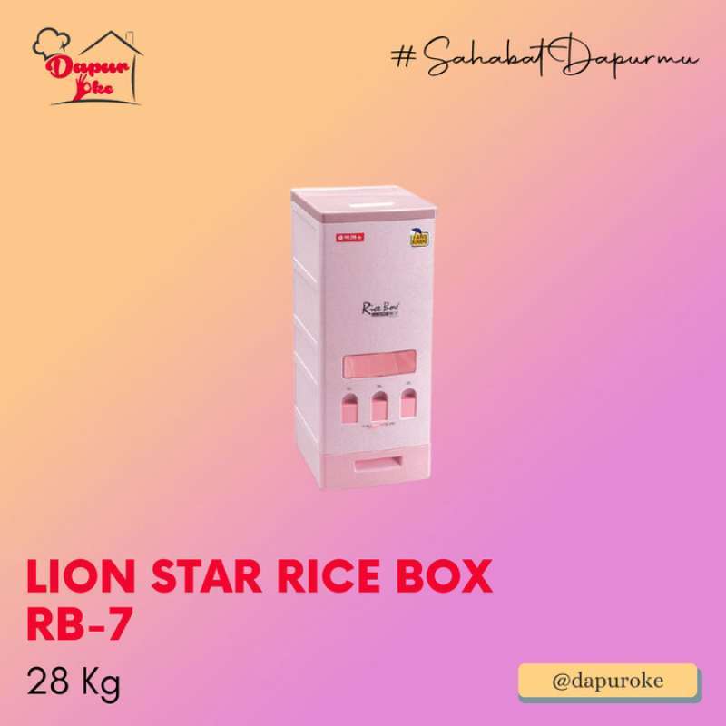 Promo Lion Star Rice Box 28 Kg RB-7 / Tempat Beras - Biru Multicolor Diskon 23% di Seller Aman ...