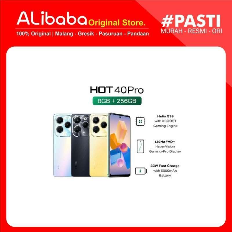 Jual Infinix Hot 40 Pro 8/256GB - Up to 16GB Extended RAM - Helio G99 - Horizon Gold di Seller ...