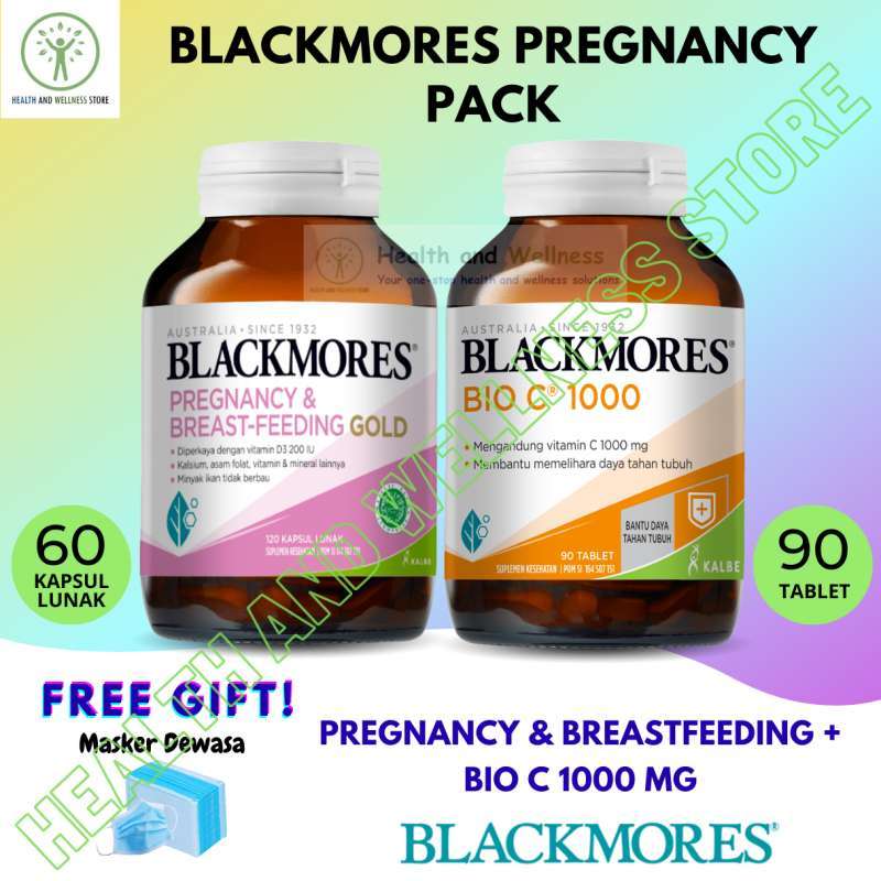 Jual PAKET BLACKMORES PREGNANCY AND BREASTFEEDING GOLD 60 KAPSUL LUNAK ...