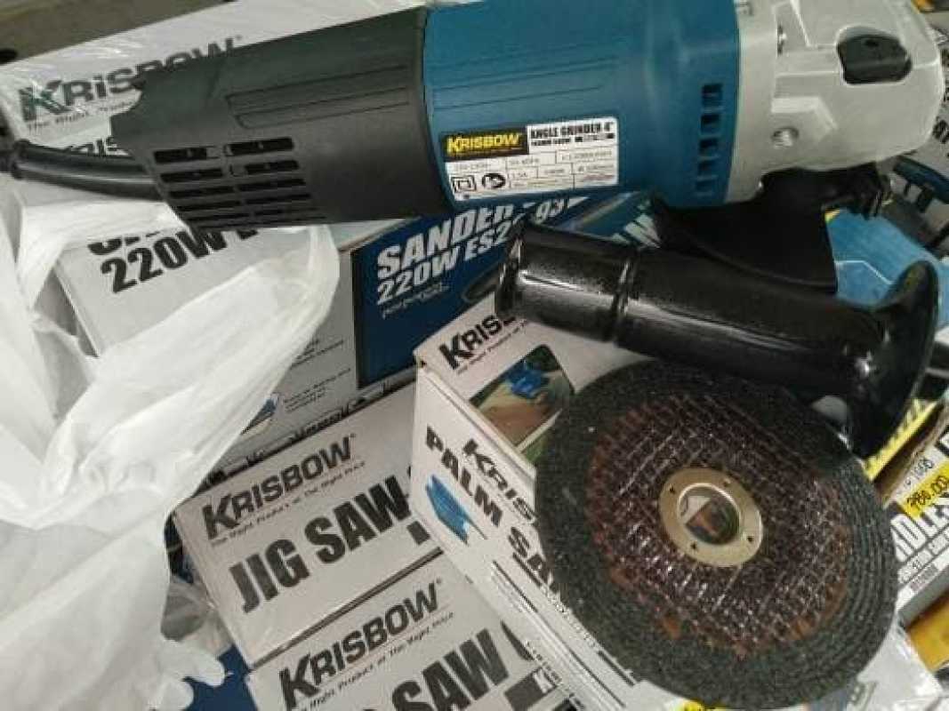 Promo krisbow angle grinder 4in atau grinda tangan Diskon 23% di Seller ...