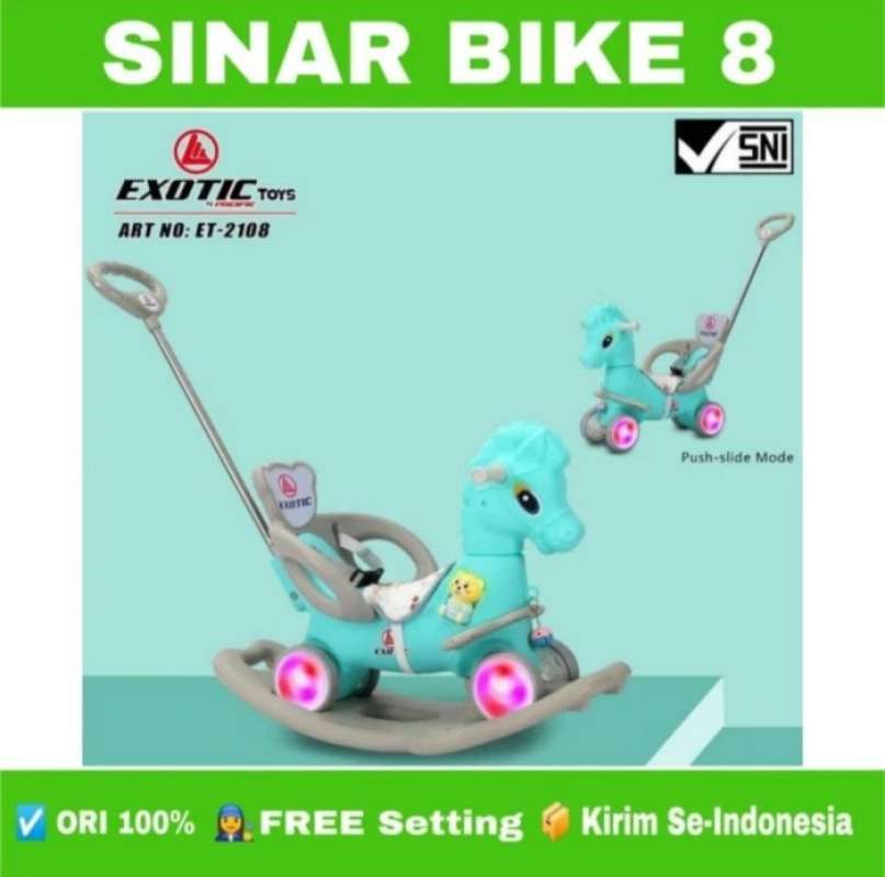 Promo Mainan Kuda Jungkit Anak EXOTIC ET 2108 Ride On Model Kuda Ayunan ...