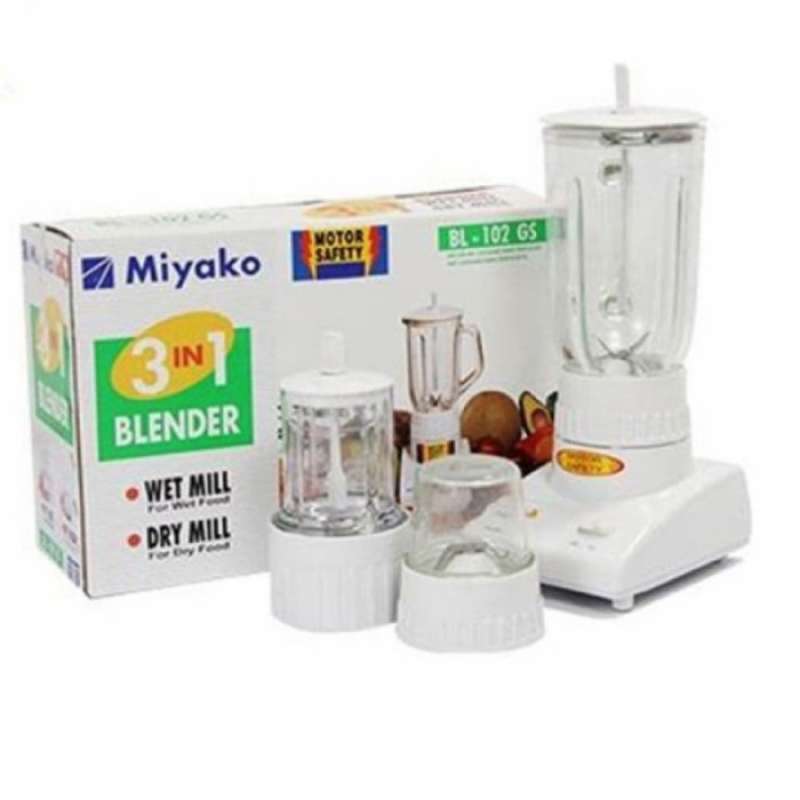 Promo Blender Kaca Miyako Bl-102 Gs Blender 3 In 1 Terbaru Diskon 22% ...