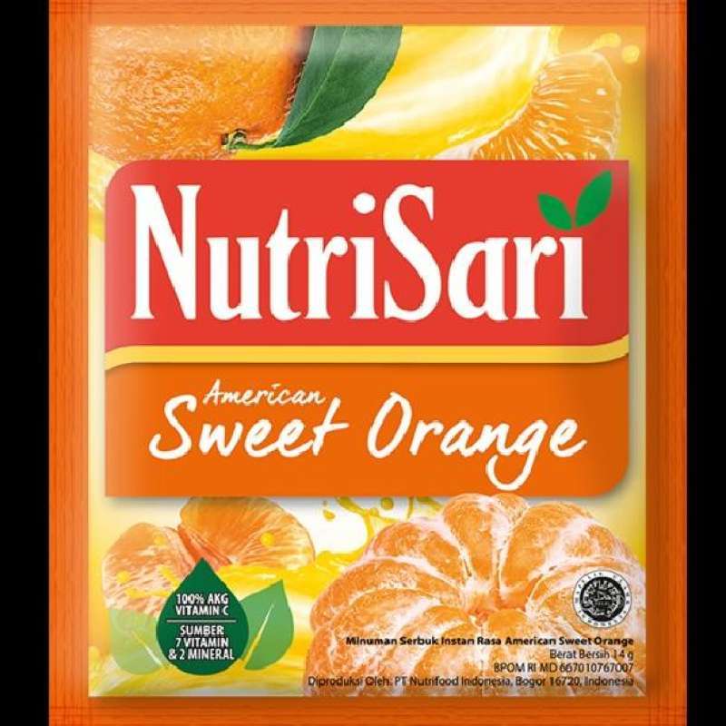 Jual Nutrisari All Variant 11 G Isi 10 Sachet/pack - Sweet Orange Di ...