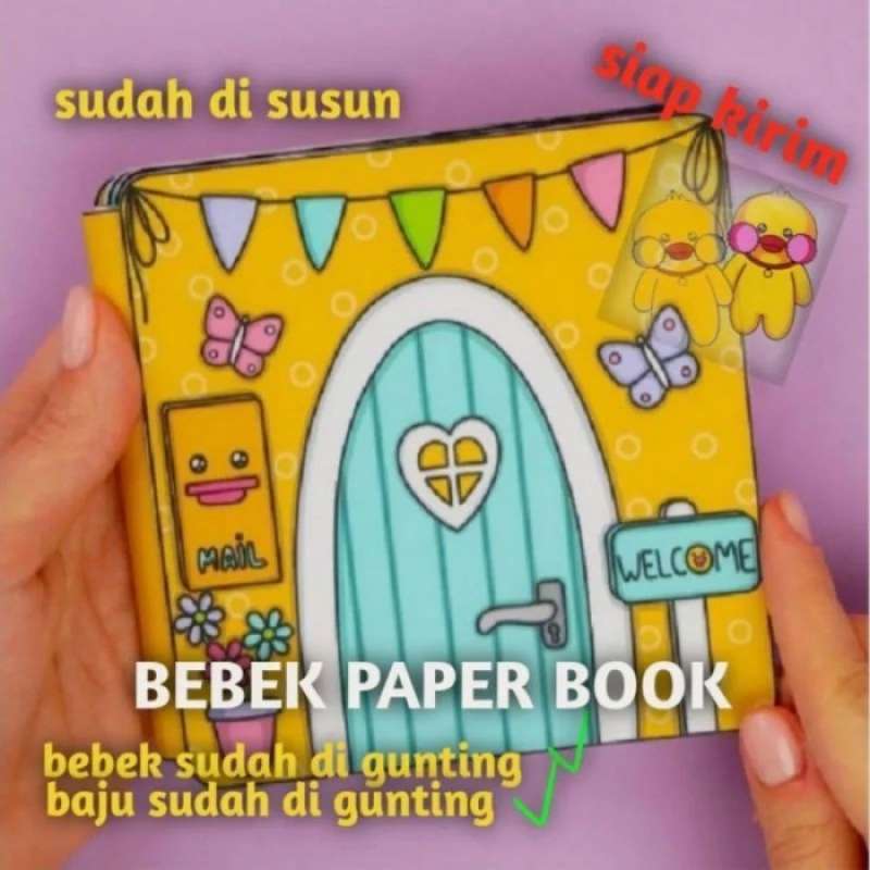 Promo Paper Duck Bebek Viral Mainan Kertas Edukatif Paper Doll Quite ...