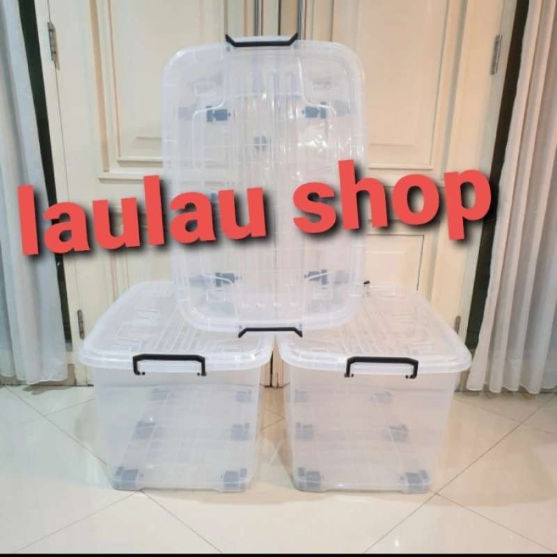 Promo Box Container Ezy CB 52 Liter Transparan Kontainer Kotak Barang ...