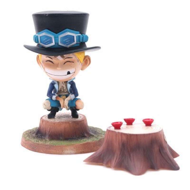 Promo One Piece Luffy Sabo Ace ASL Three Brothers Chibi Action Figure ...