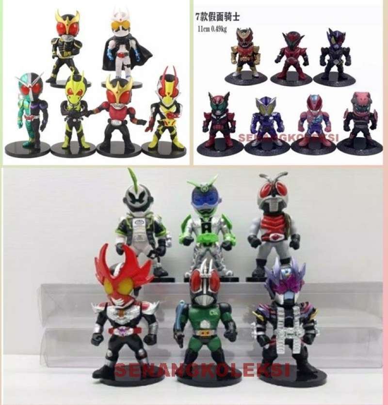 Promo Kamen Rider Figure Set isi 6 Diskon 23% di Seller Qairina Store ...